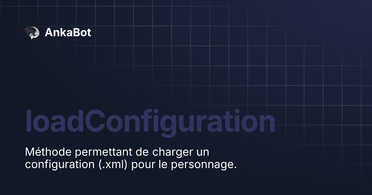 loadConfiguration | AnkaBot